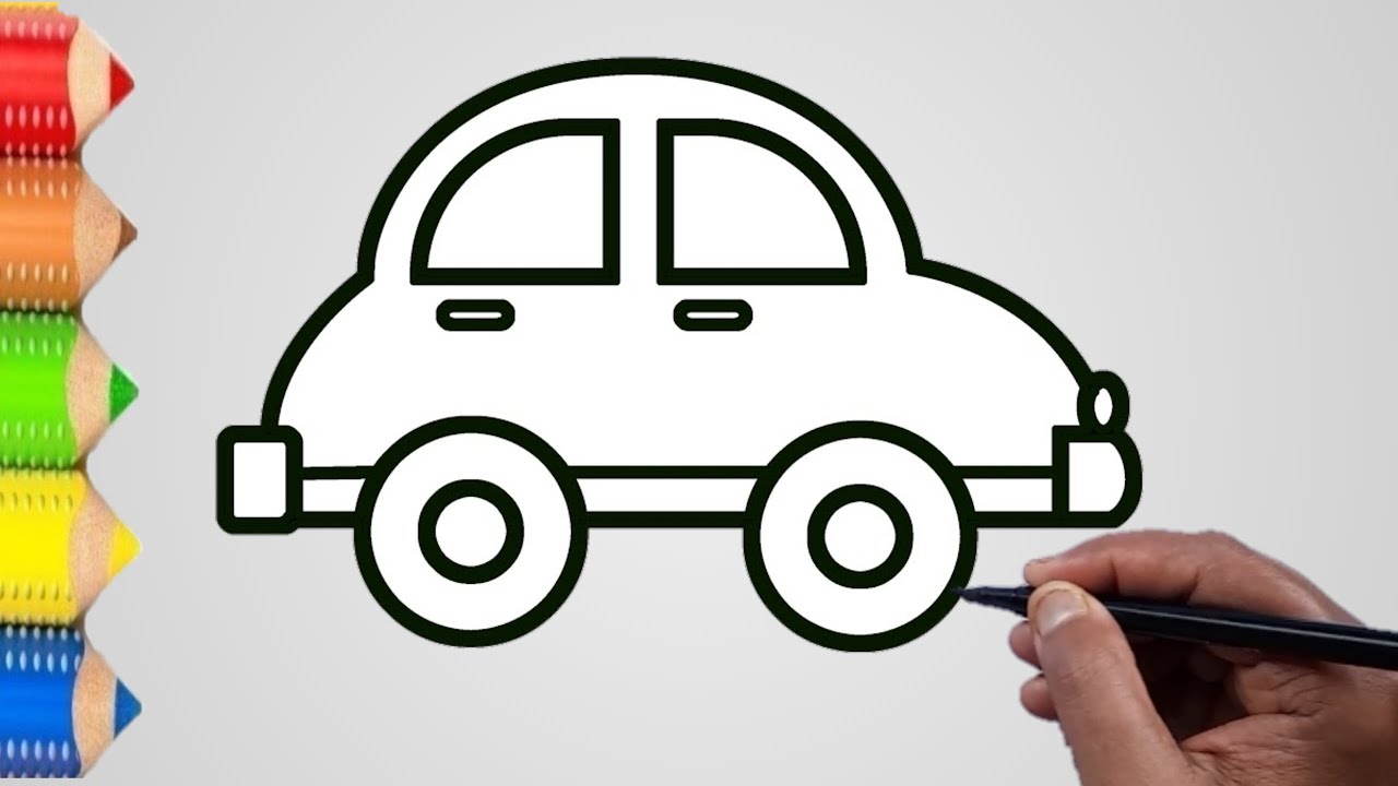How to Draw a Car Easily || Easy Car Drawing Tutorial | Draw mini cars ...