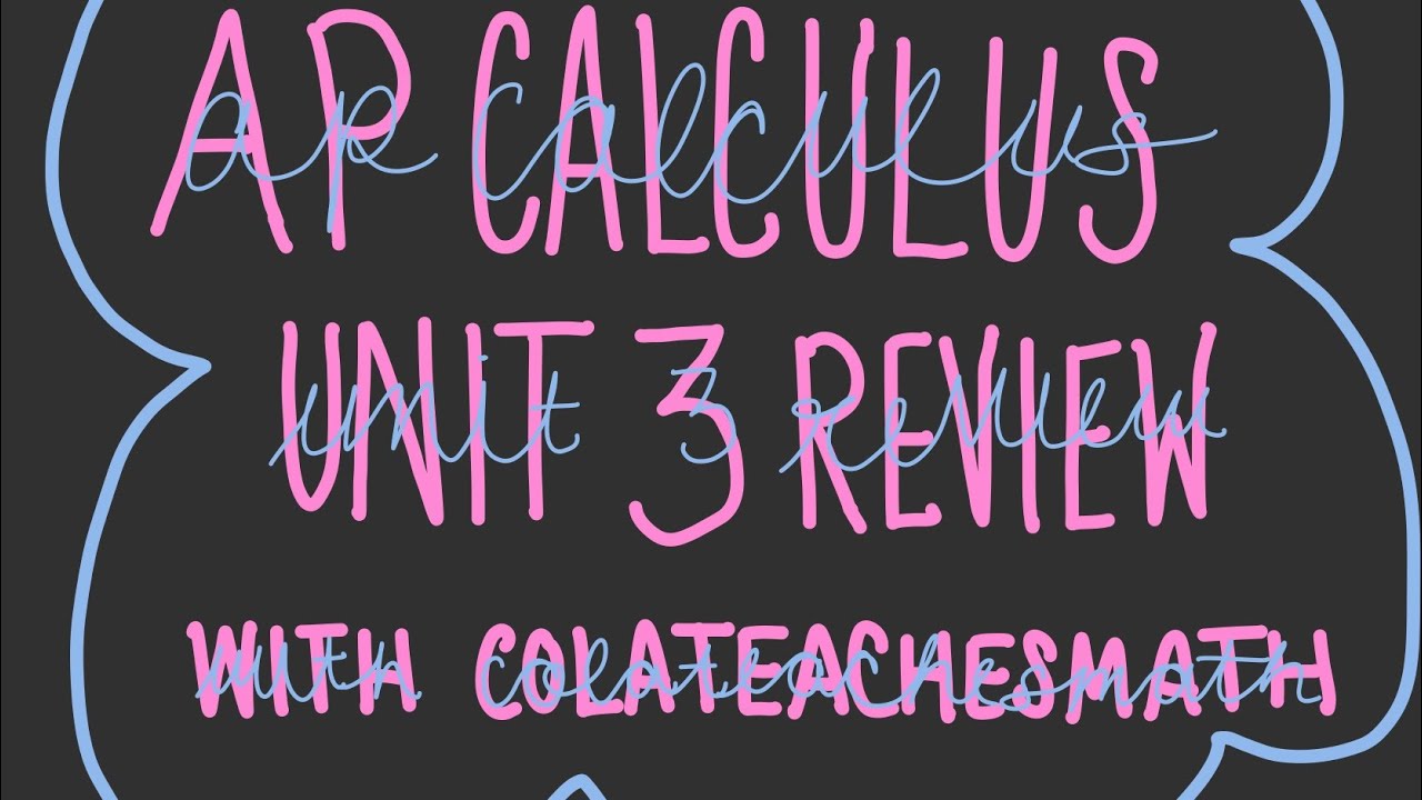 Unit 3 Review (fixed) - inverse, implicit & chain - YouTube