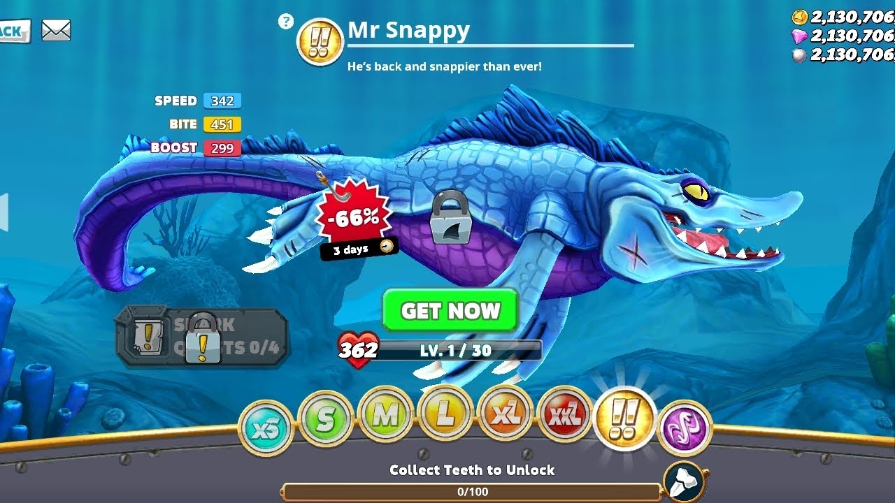 I Bought Mr. Snappy Shark for 40% Off | Hungry Shark World - YouTube