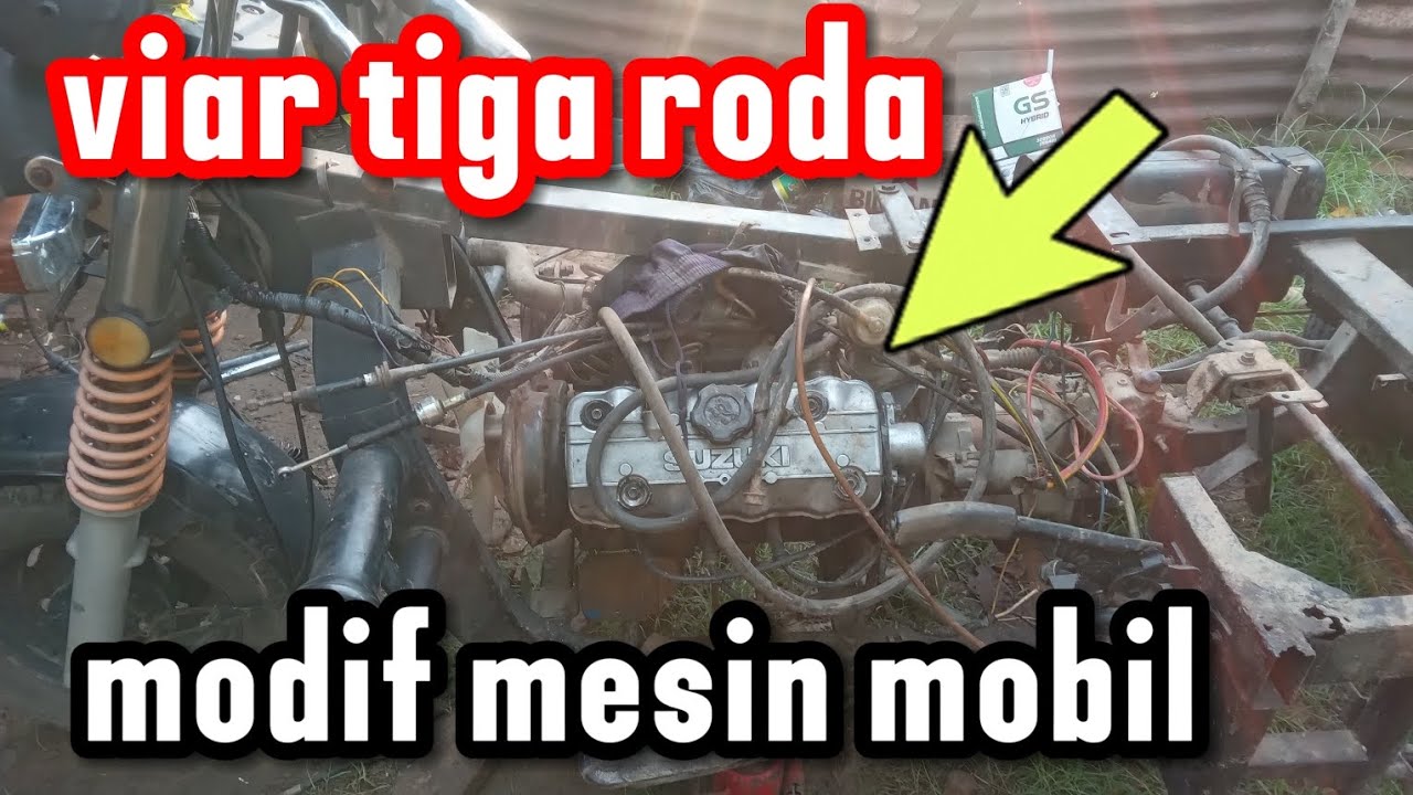solusi viar tidak kuat nanjak, pakai mesin mobil, murah gampang dan ...