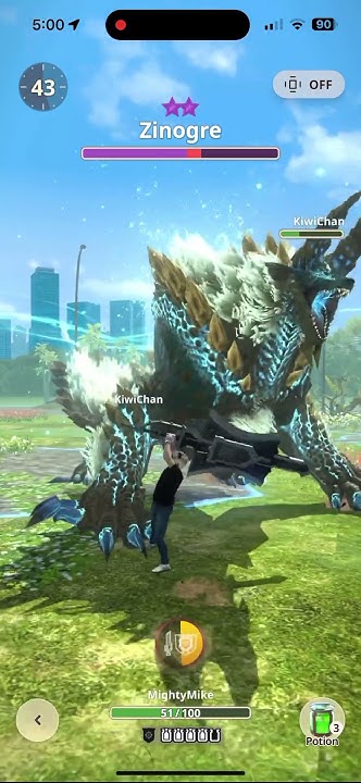 7 ⭐️ Zinogre #monsterhunter #monsterhunternow #mhnow #mhn #chargeblade #gaming #zinogre #cute ...