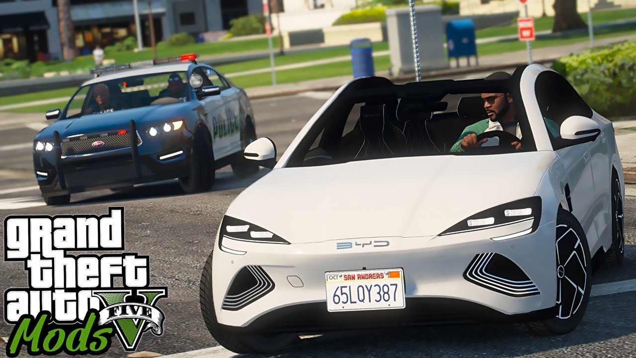 FUGA DA POLICIA COM BYD SEAL 2024 - GTA 5 MODS - YouTube
