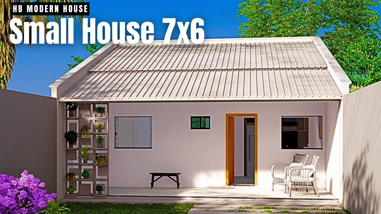 7x6 | Mini House With One Bedroom | Tiny House - YouTube