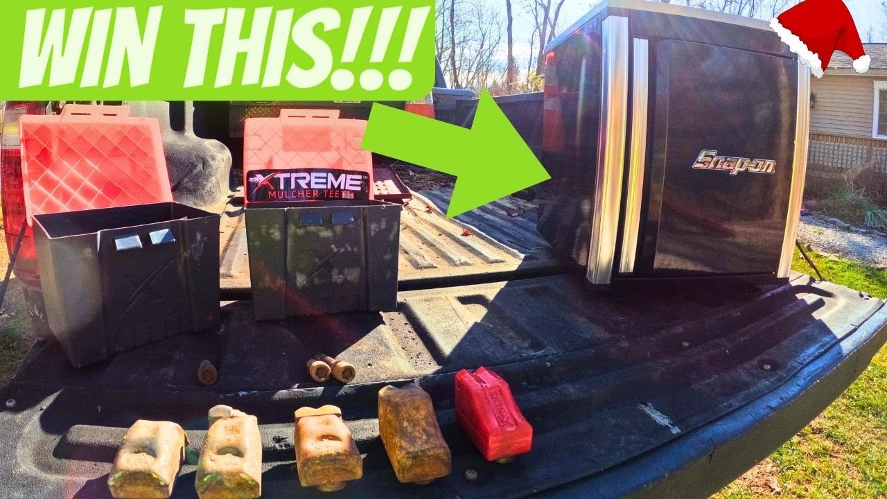 Snap on mini fridge Giveaway!! Trying New mulching teeth! - YouTube