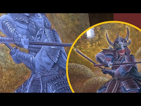 Samurai oil painting time-lapse | Oil painting on canvas | part 3 - YouTube