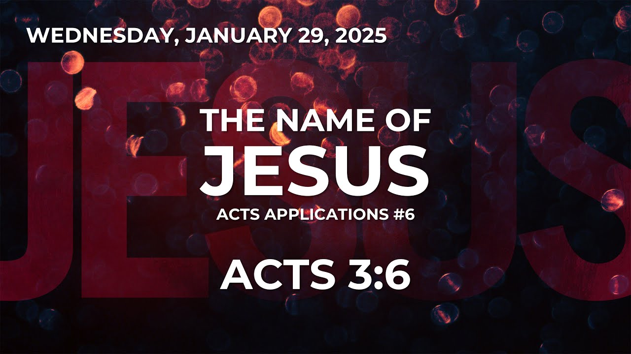 Acts Applications #6 (Marc Hinds) - YouTube