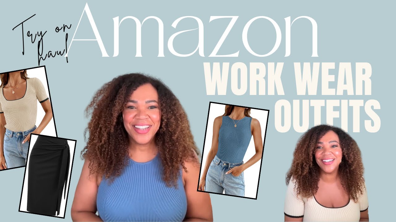 Amazon Workwear Outfits || Workwear Try On Haul || Amazon Work Style ...