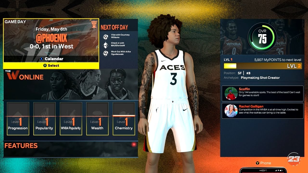 WNBA 2K23 MyCareer # 1 - WNBA Debut!!! - YouTube