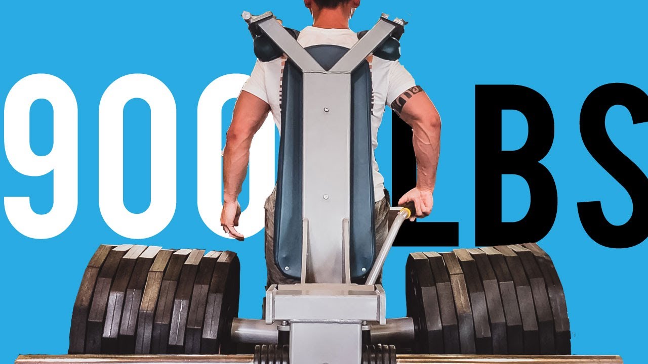 900 Pound Hack Machine Squat | Ultimate Leg Day Exercise | Build ...