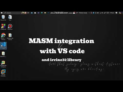 Integrating MASM and irvine32 library with vs code - YouTube