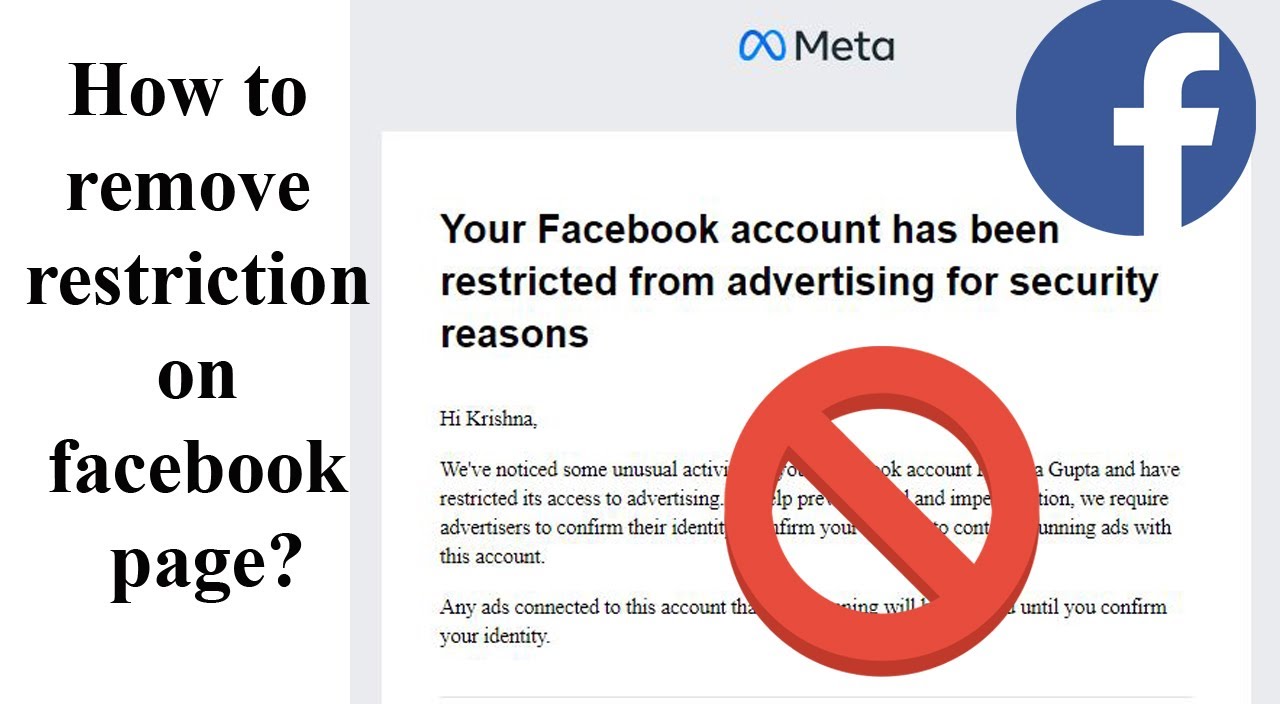 How To Remove Restriction On Facebook Page How To Remove Restriction On Facebook Page