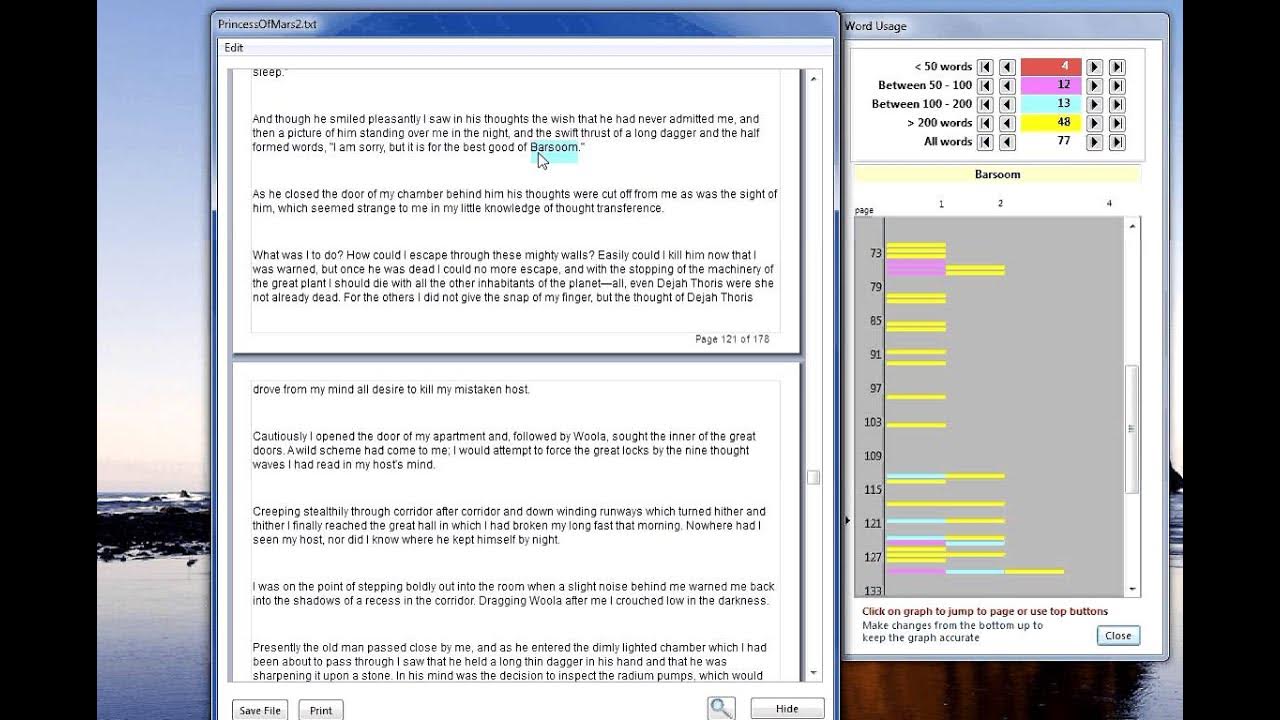 How to count words and determine word frequency using myWordCount - YouTube