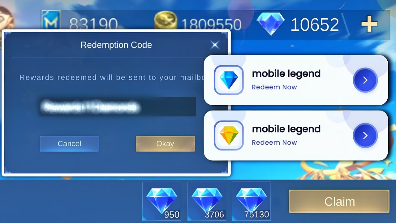 PROOF! REDEEM FREE DIAMONDS IN REWARDS 11 APP FOR MOBILE LEGENDS! - YouTube