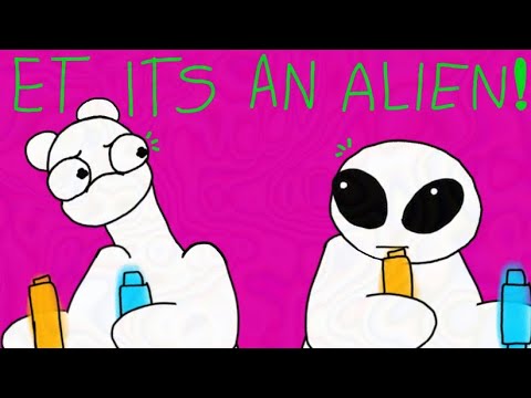ET ITS AN ALIEN!! . meme . flipaclip . TBH and IDK creature - YouTube