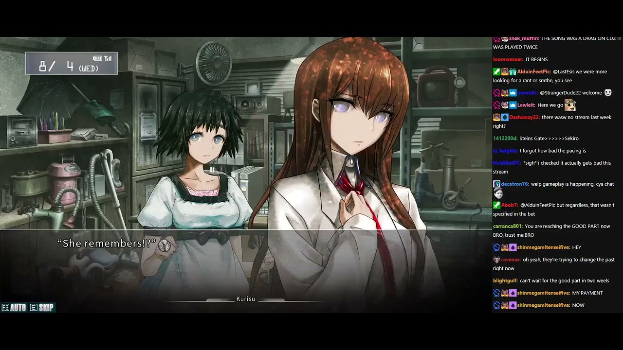 Joseph Anderson Steins;Gate stream 5 with chat [04/03/2021] - YouTube