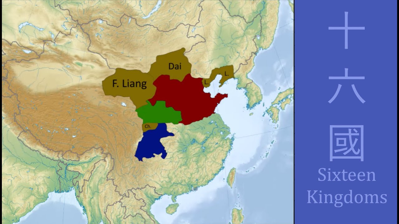 History of Sixteen Kingdoms (China) Every Year - YouTube