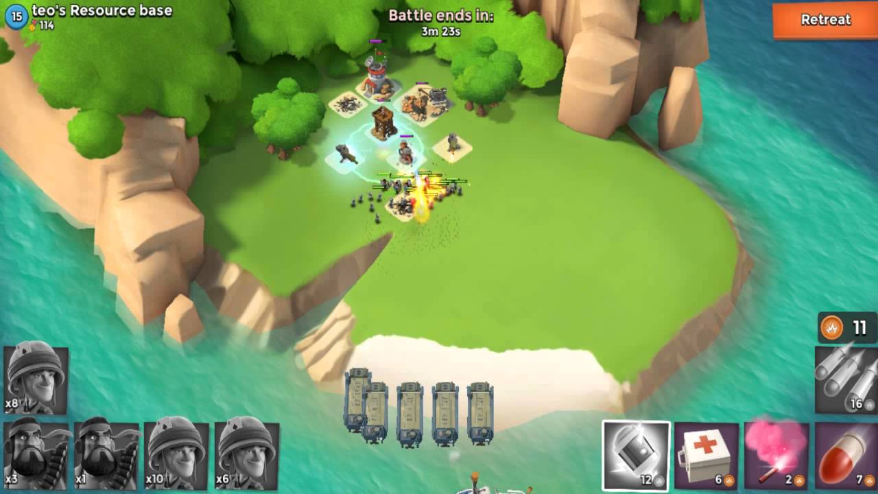 Boom Beach Gameplay Walkthrough - Resource Base for Android/IOS - YouTube