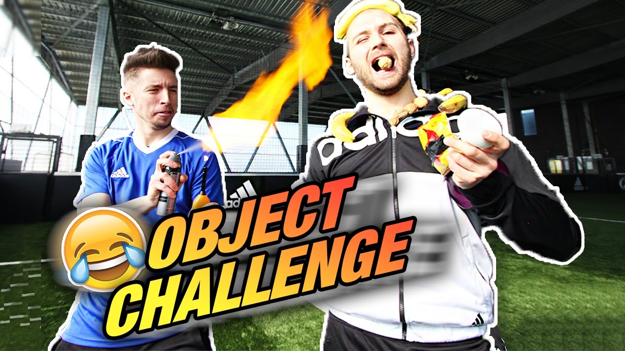 PALLEGGIARE CON OGGETTI IMPOSSIBILI - OBJECT CHALLENGE - YouTube