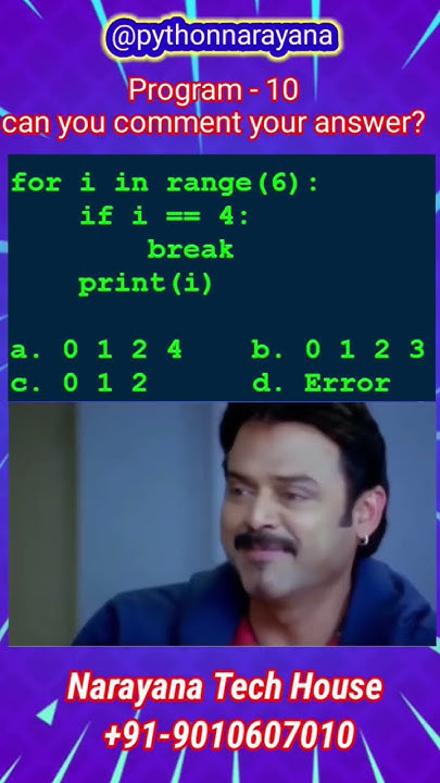 Python Basic Program -10 - YouTube