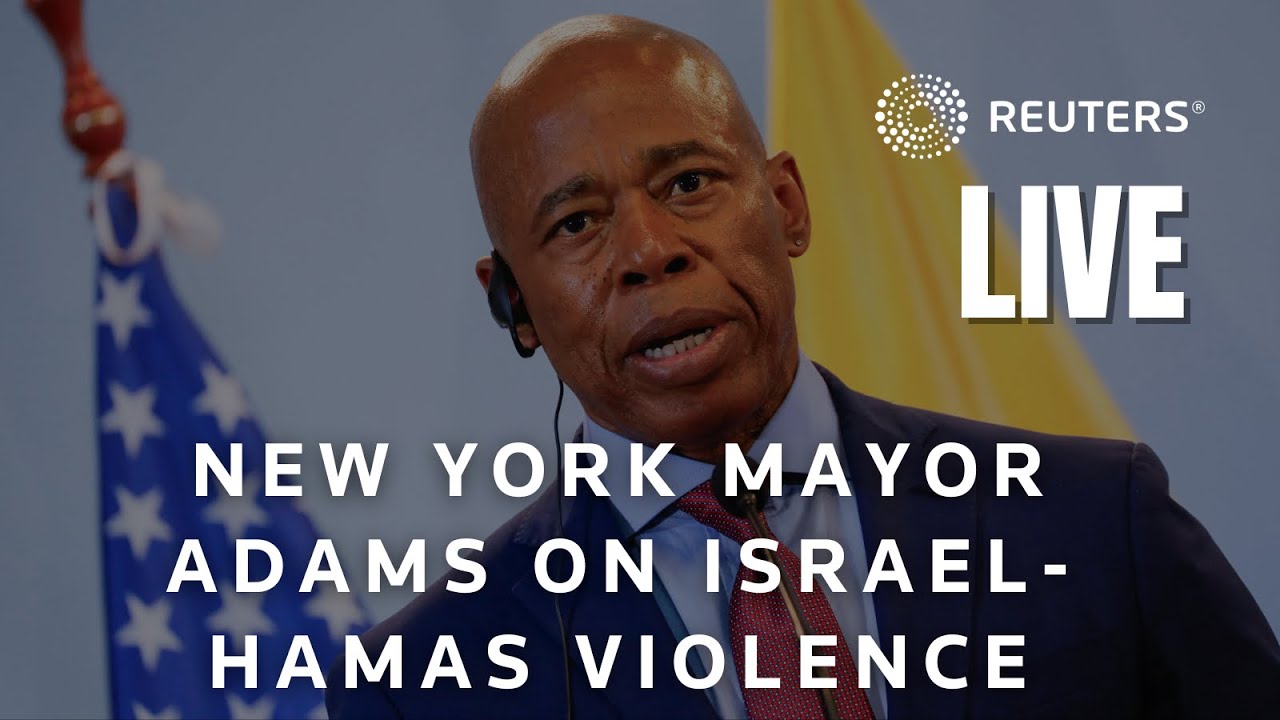 LIVE: NYC Mayor Eric Adams holds vigil for victims of attacks in Israel ...