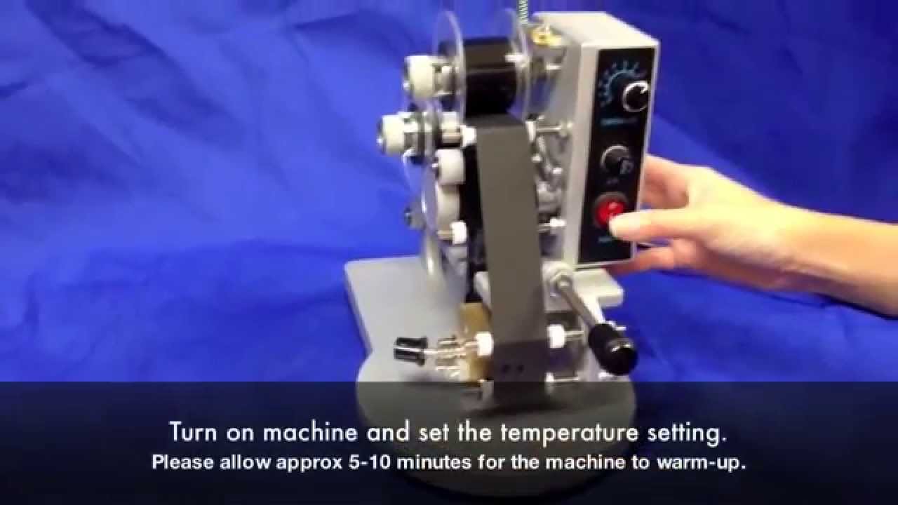 DY-8B Hot Stamp Imprinter - YouTube