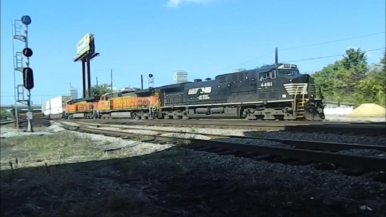 NS 4461 & CSX 3424 Leads Intermodal & Coal Train - 9/17/2023 - YouTube