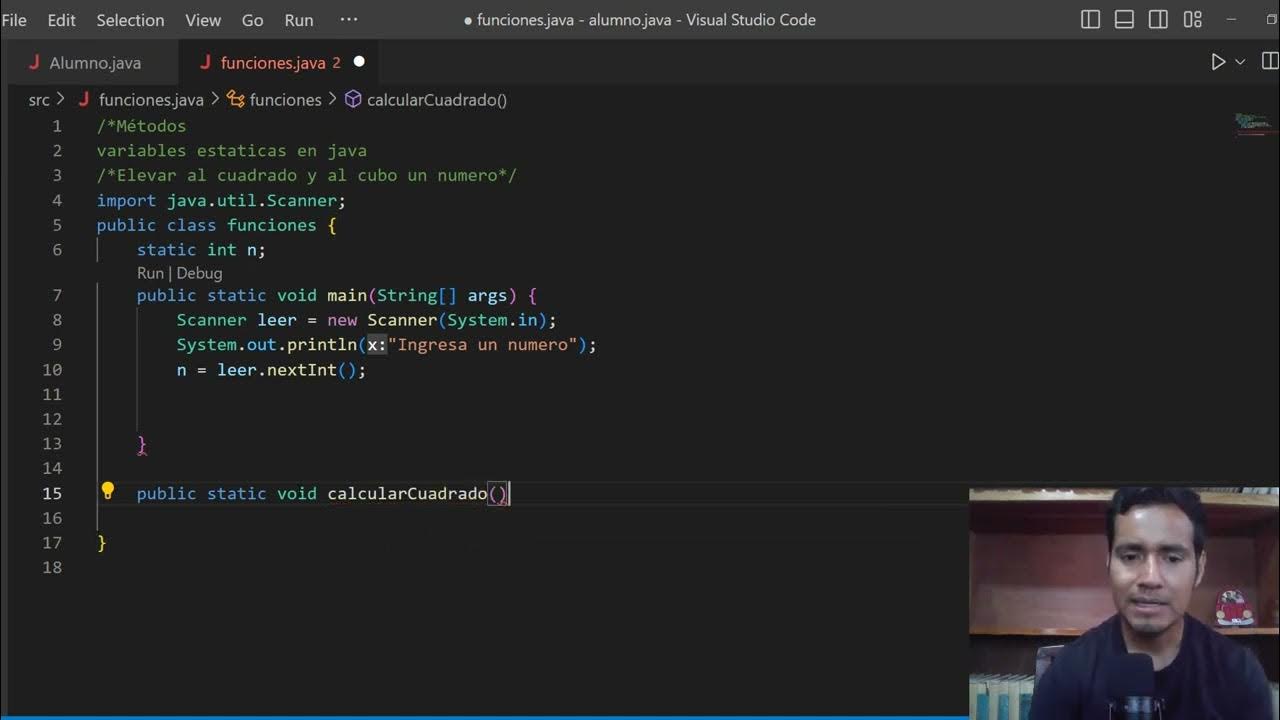 Variables estáticas en java - YouTube