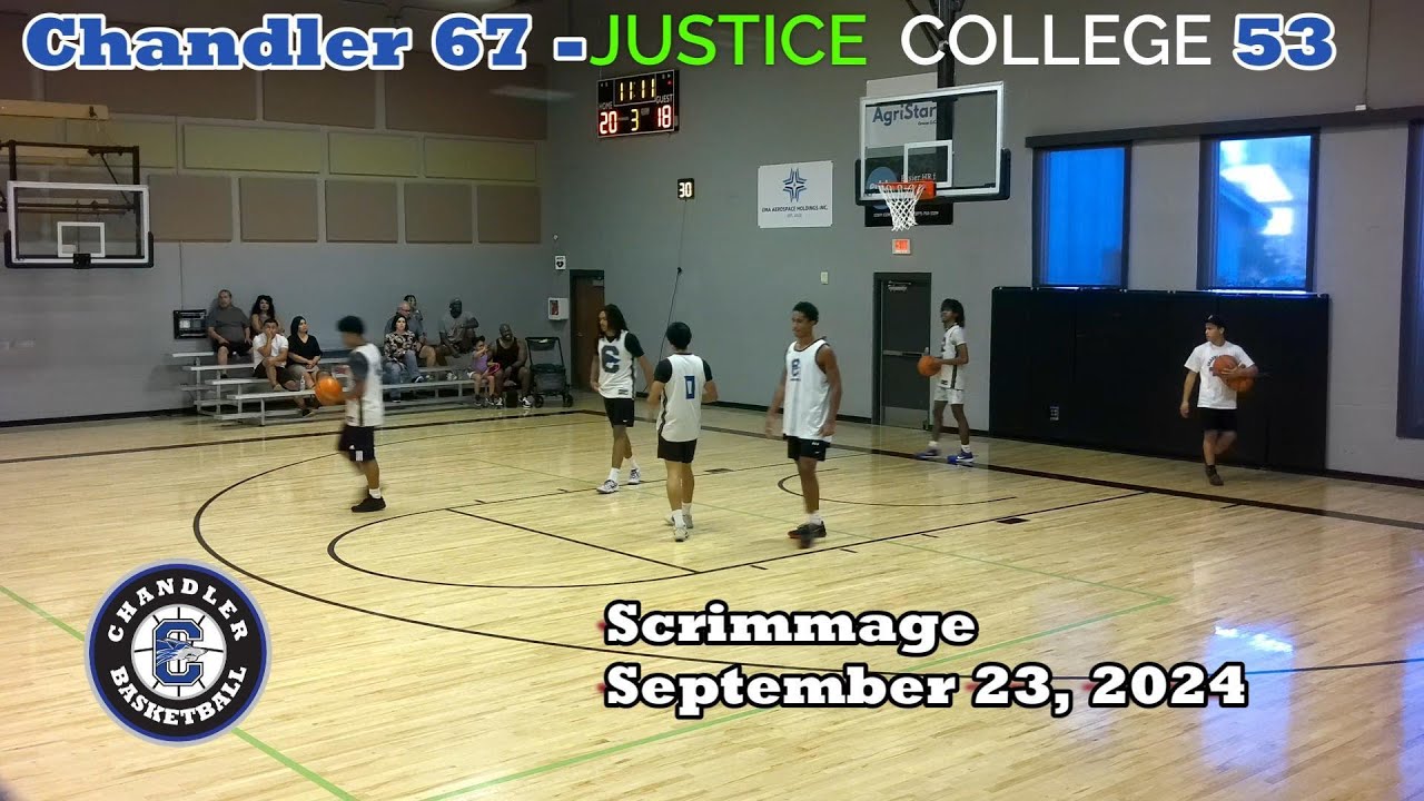 Chandler 67 - Justice College 53 September 23, 2024 - YouTube