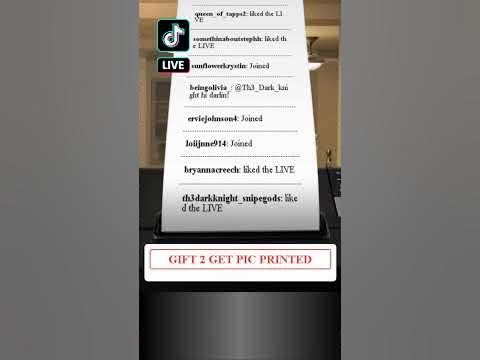 TikTok Live Printer | Tik Tok Virtual Printer - YouTube