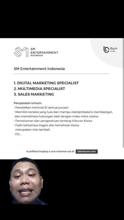 LOWONGAN KERJA SM ENTERTAINMENT DI INDONESIA! - YouTube
