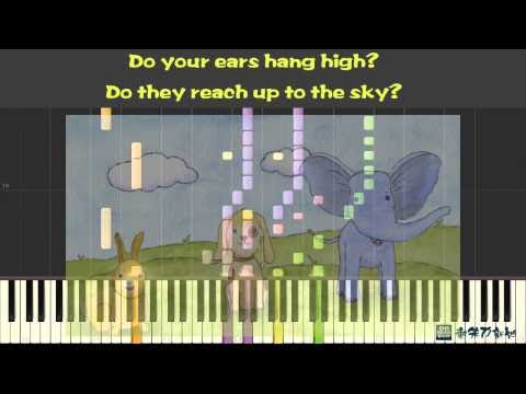 Kids Song - Do Your Ear Hang Low (Synthesia) - YouTube