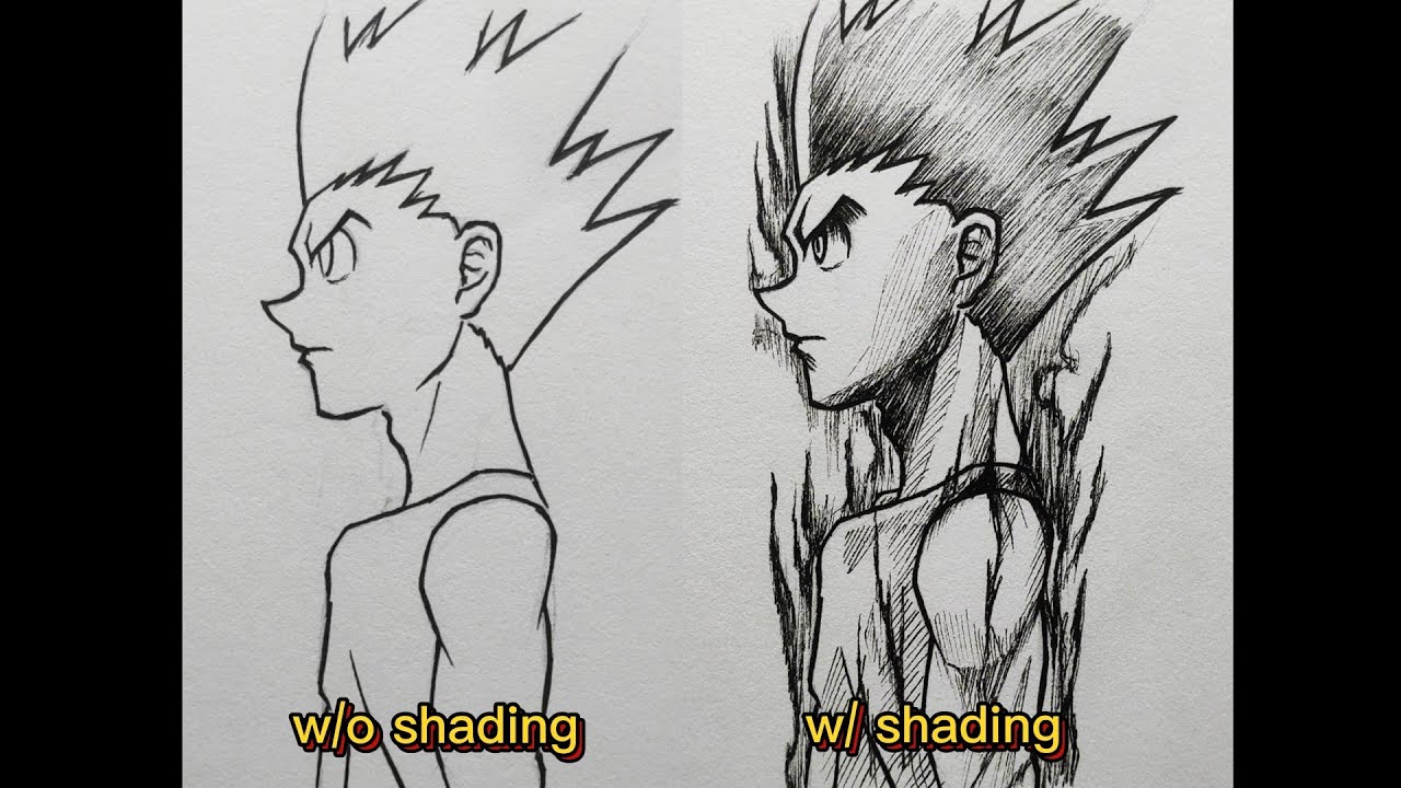 HOW TO DRAW GON - Complete drawing tutorial w/ Shading technique - YouTube