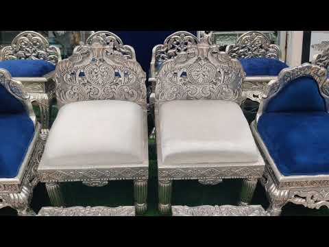 Wedding silver chair | Pelli chair | gade Peeta. pure silver and German silver chair.