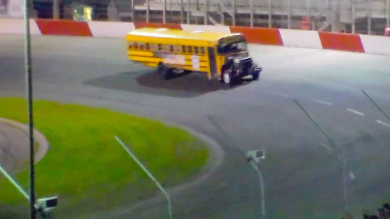 Elko Speedway Bus action - YouTube