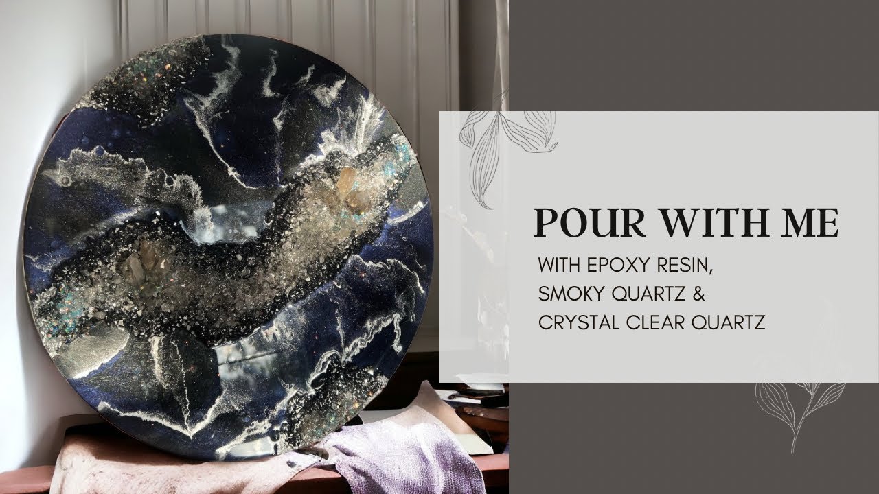 Pearls Of Thunder | Quartz Collection | Epoxy Resin & Smoky Crystal ...