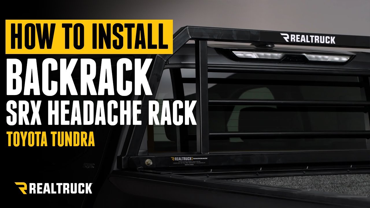 How to Install Backrack SRX Headache Rack on a Toyota Tundra - YouTube