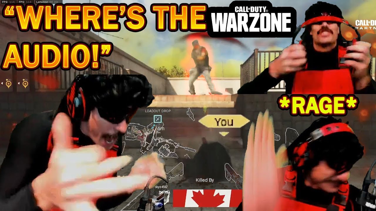 DrDisrespect's FIRST RAGE in COD Warzone & Almost BREAKS Headset ...