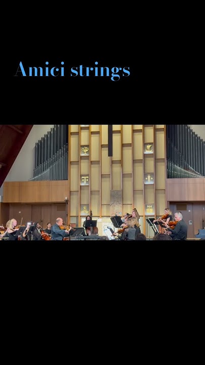 Saw a flier and listened to a string orchestra (Amici strings) last night at a church - YouTube