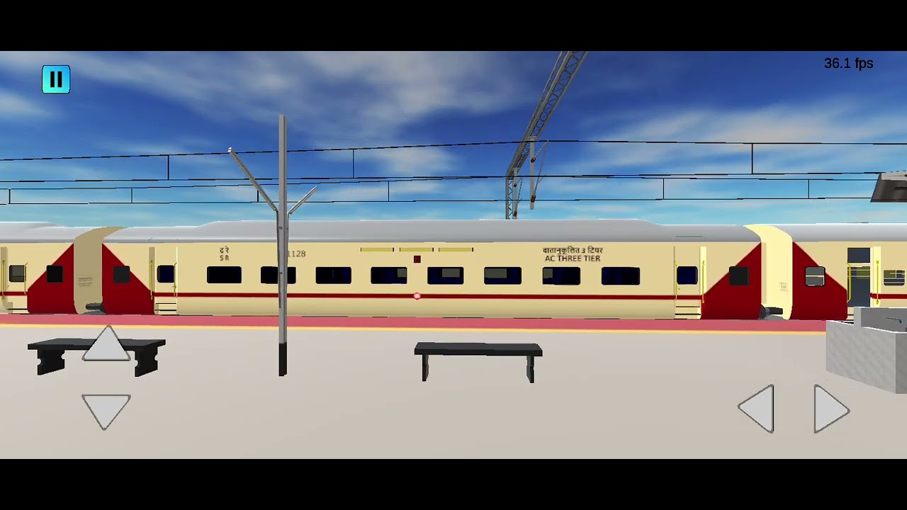 Train journey in itc 3d - YouTube
