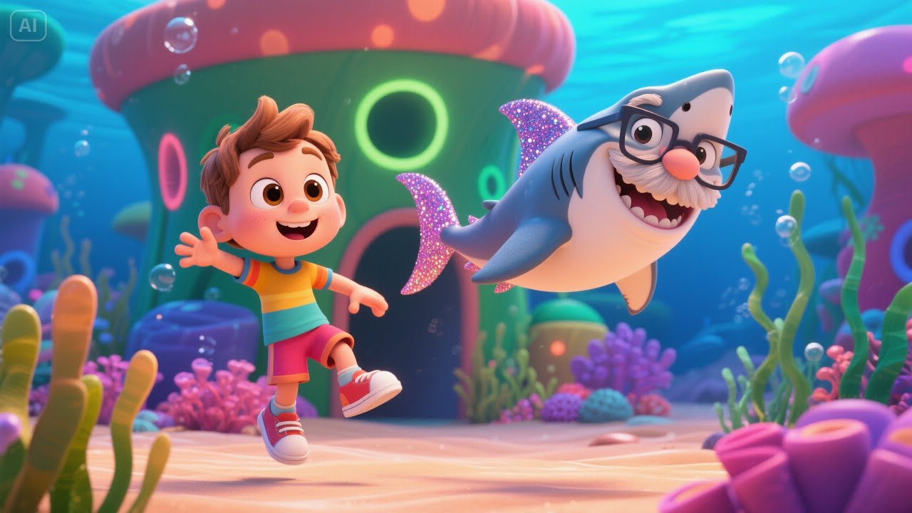 Sharky Party – Baby Shark Dance Time | Popular Nursery Rhyme ...