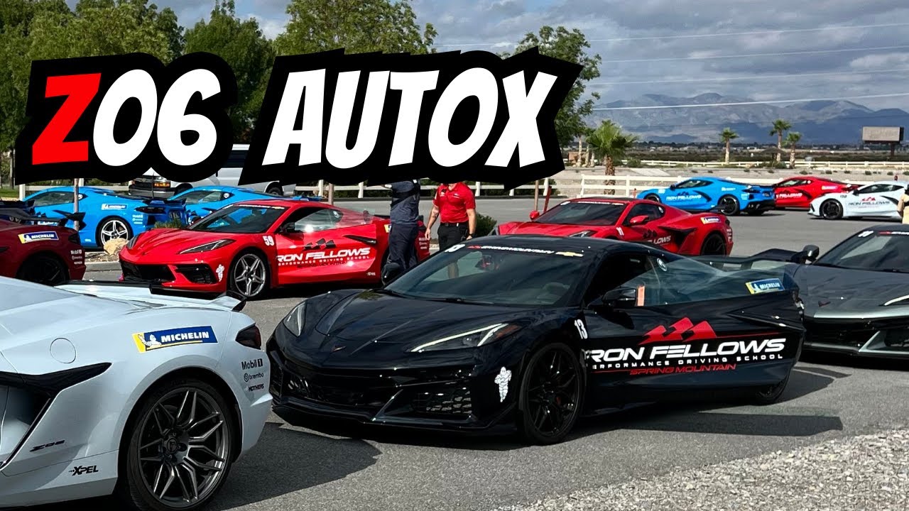 C8 Z06 Autocross Competition (Day 2 Ron Fellows) - YouTube