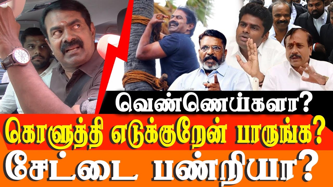 Seeman reacts to leaders - Seeman latest press meet - YouTube
