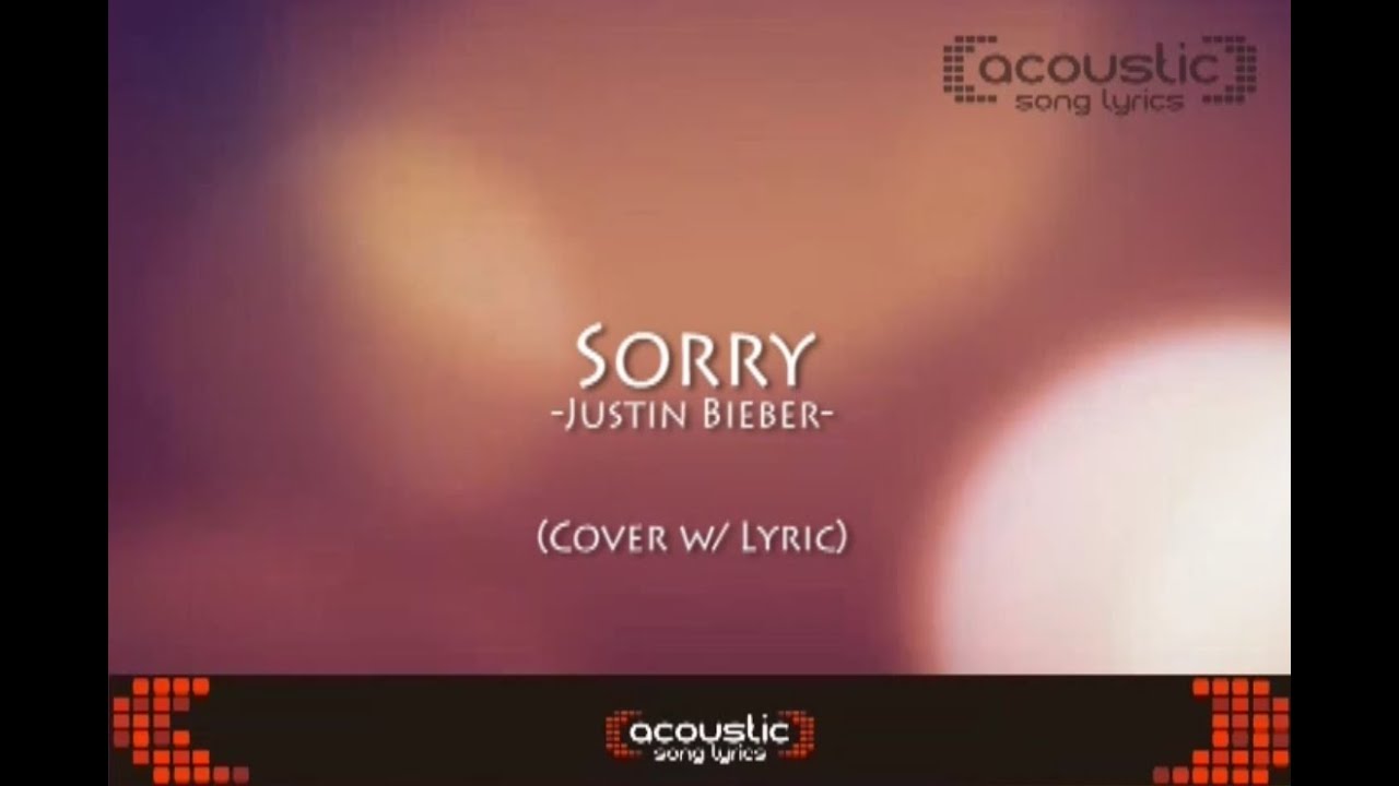Sorry Cover w/ lyrics (Justin Bieber) - YouTube