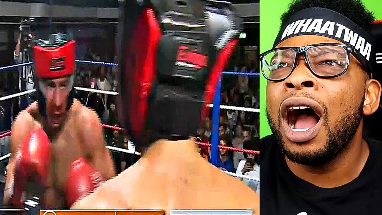 fouseyTUBE gets DESTROYED by Slim in Boxing match reaction Fousey vs ...