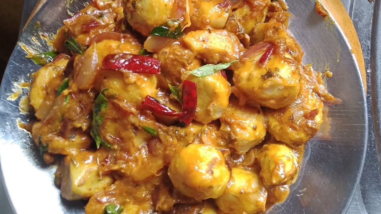 Arbi Masala Curry Recipe in Bengali Style । Fried Arbi Recipe ...