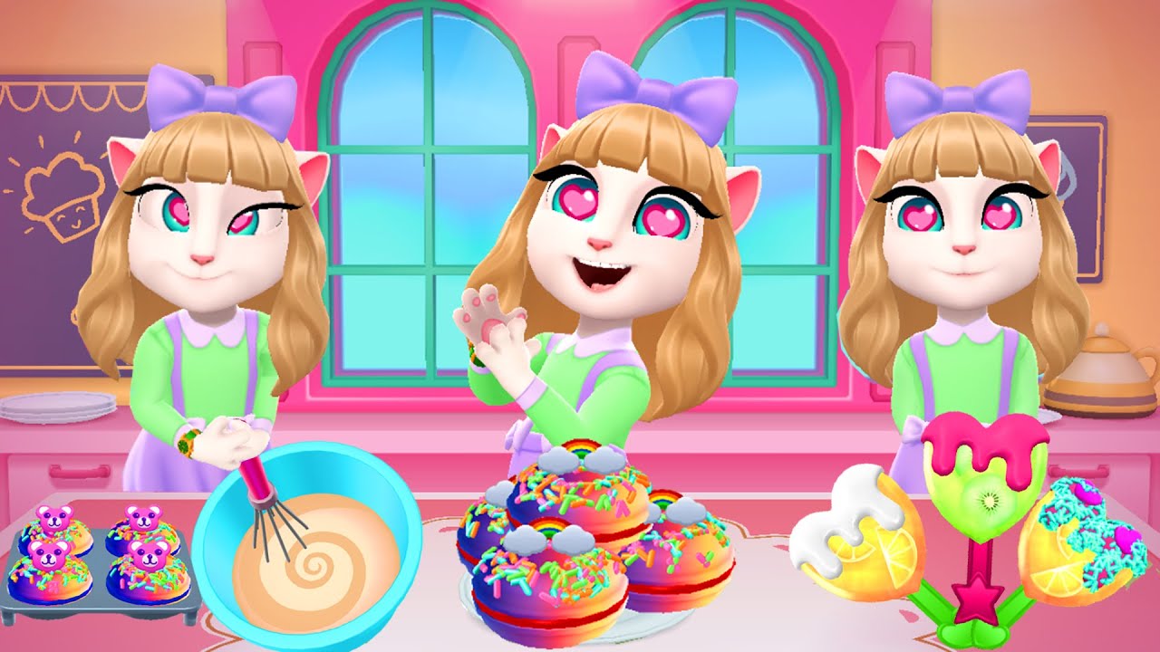 My Talking Angela 2 Cake Cooking Game Part 8 - My Bakery Empire Bake ...