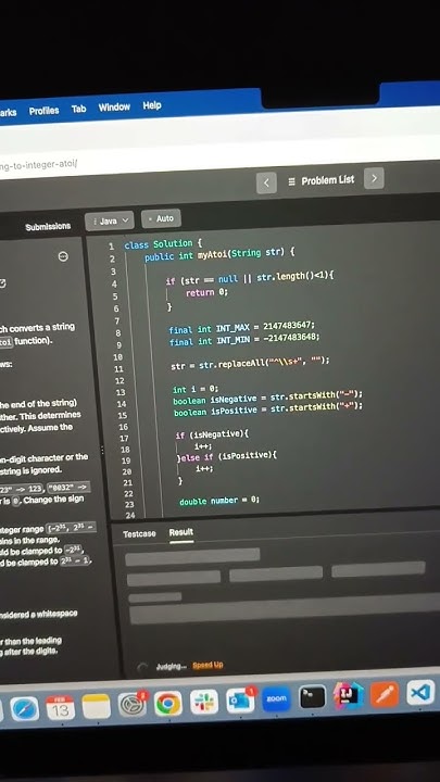 Leetcode 8. String to Integer #java - YouTube