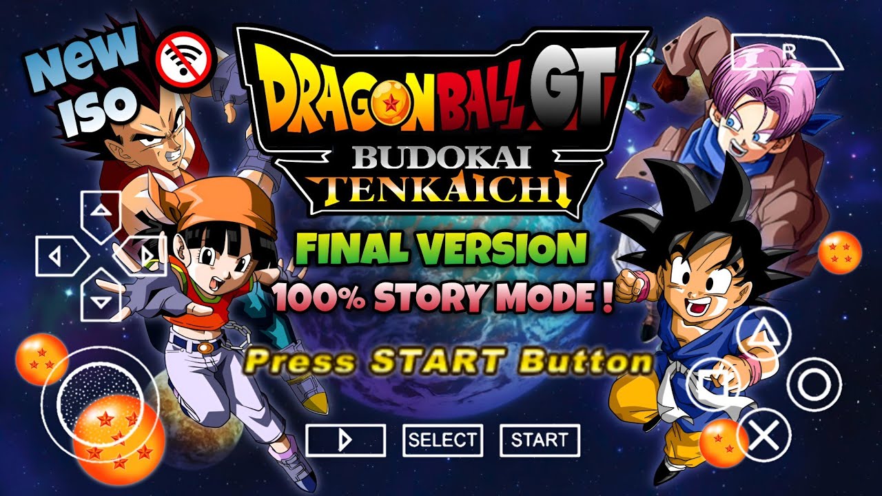 DRAGON BALL GT PPSSPP 2024 MOD DBZ TTT ISO Graphics HD - With 100% ...