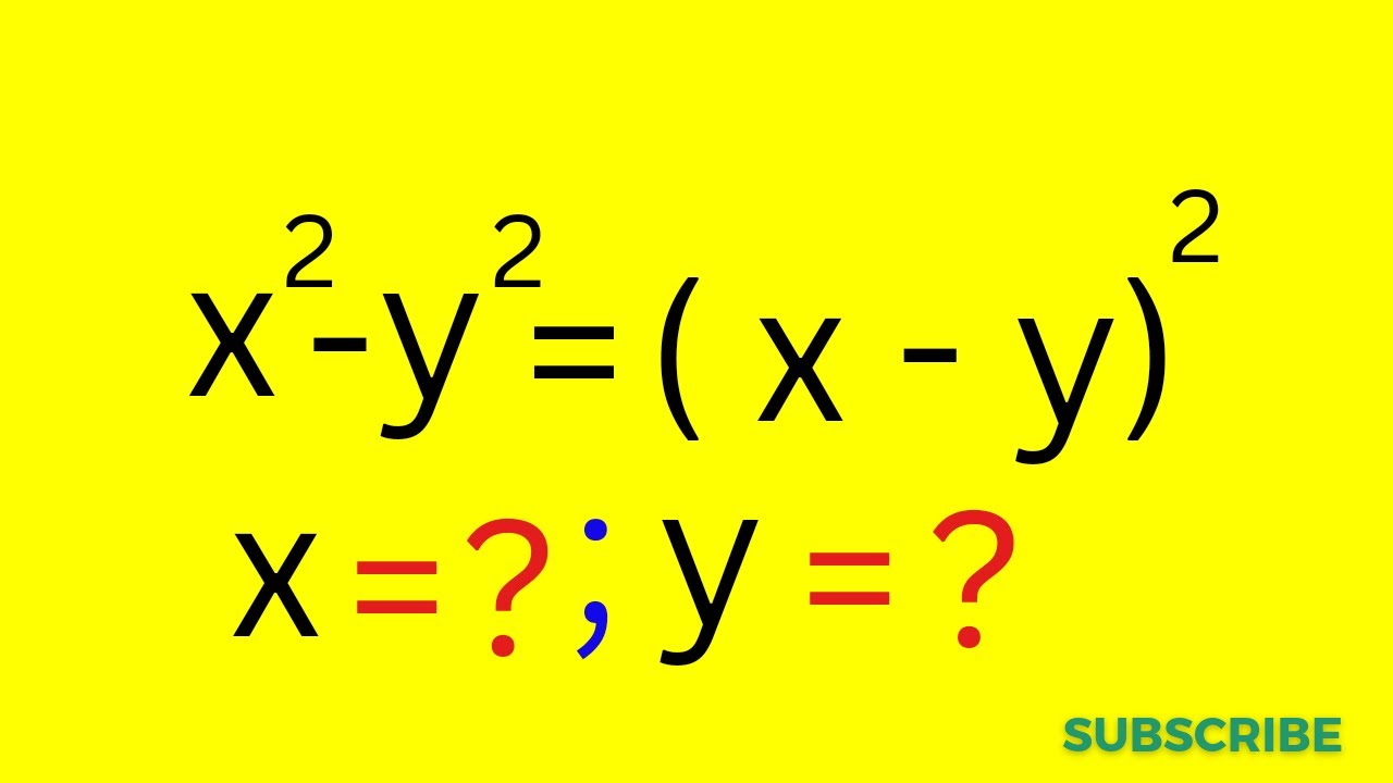 A Nice Algebra Math Problem | Can You Solve? - YouTube