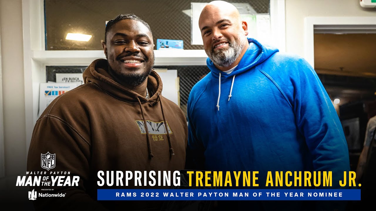 Andrew Whitworth Surprises Tremayne Anchrum Jr. With Rams' Walter ...